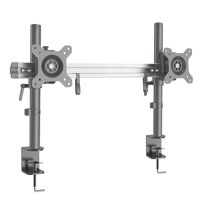 Buy HFTEK Dual Monitor Arm - Dual - Desk Mount for 2 Screens from 15 ...