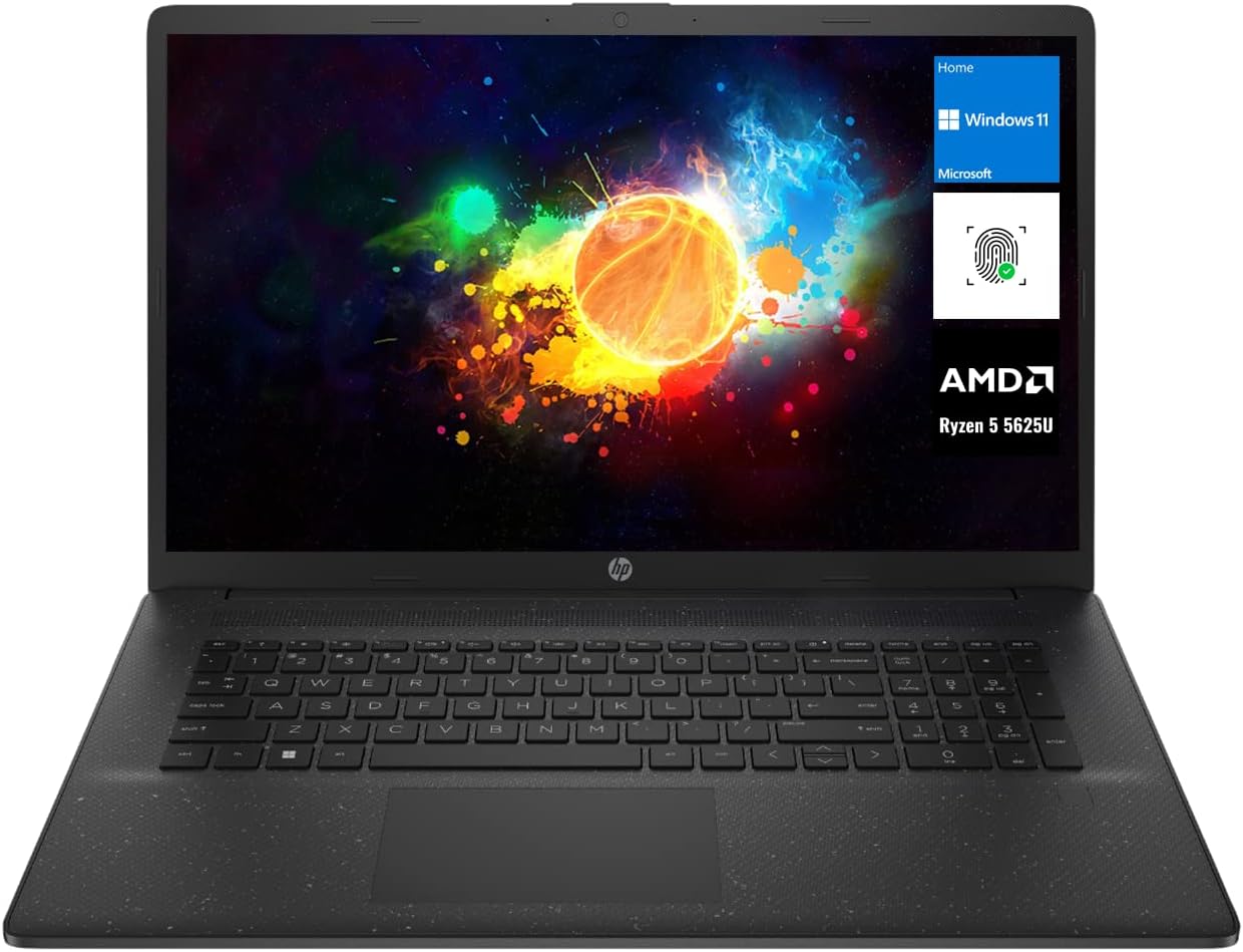 Amazon.com: HP 2023 Newest 17 Laptop, 17.3" FHD Display, AMD Ryzen 5 ...