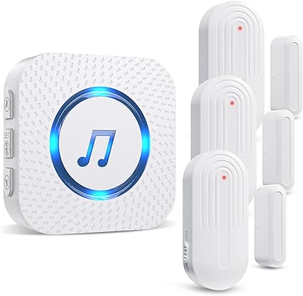 SanJie Door Sensor Chime for Door Opens， Door Entry Chime for Business ...