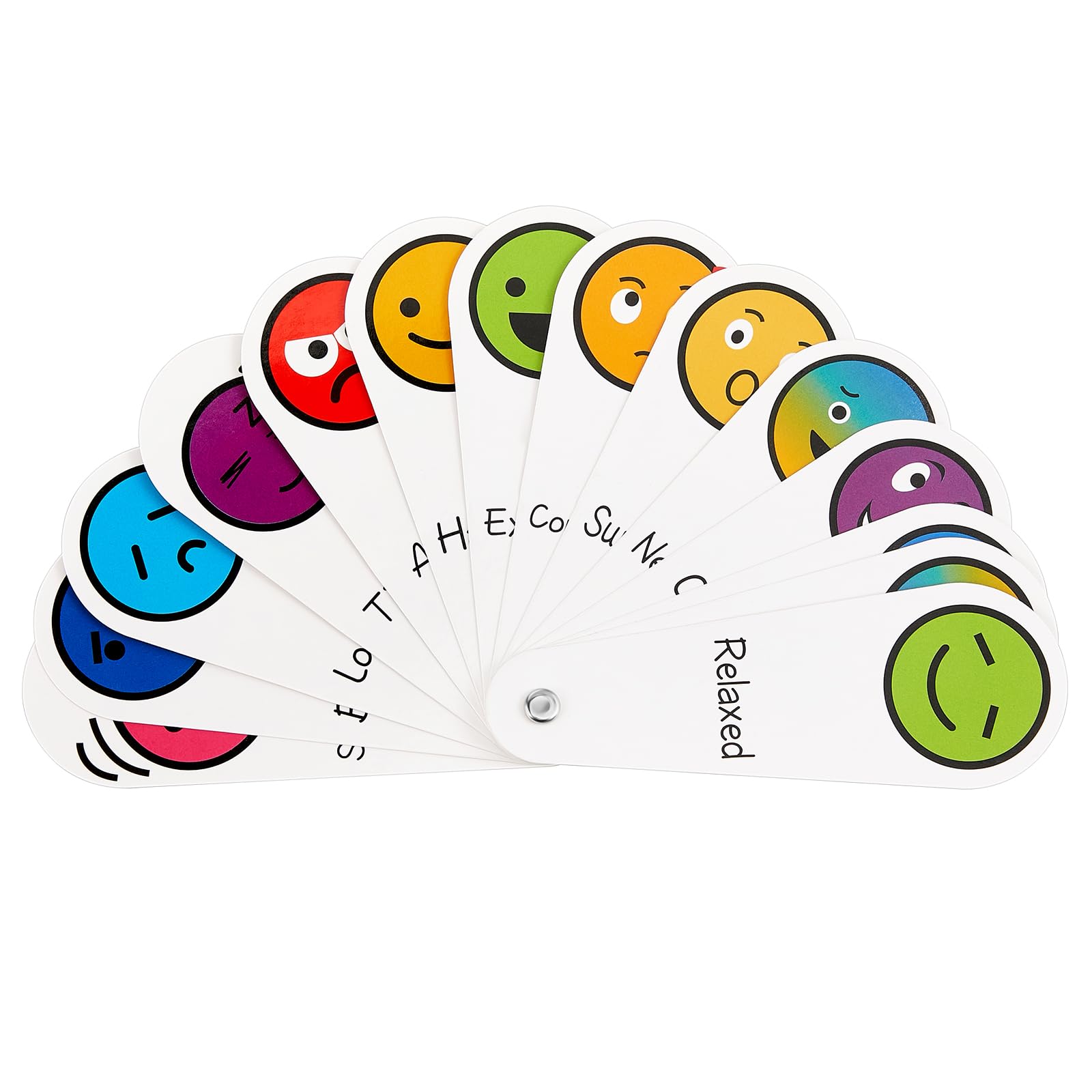 Emotions Face Feelings Fan 14 Pieces Special Needs Nonverbal Speech ...