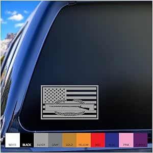 Amazon.com: Combat Infantry Badge CIB Embedded in US Flag Vinyl Decal ...