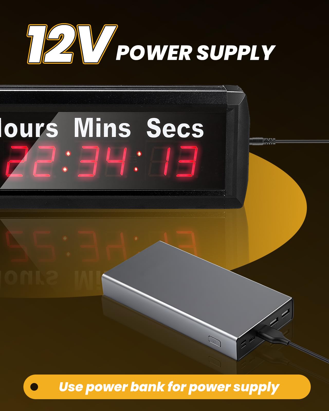 Snapklik.com : Hanchen LED Countdown Clock Count Up Days Event Timer Timing Clock Stopwatch LED ...