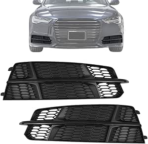 Amazon.com: Front Fog Light Cover Driver & Passenger Side Honeycomb ...