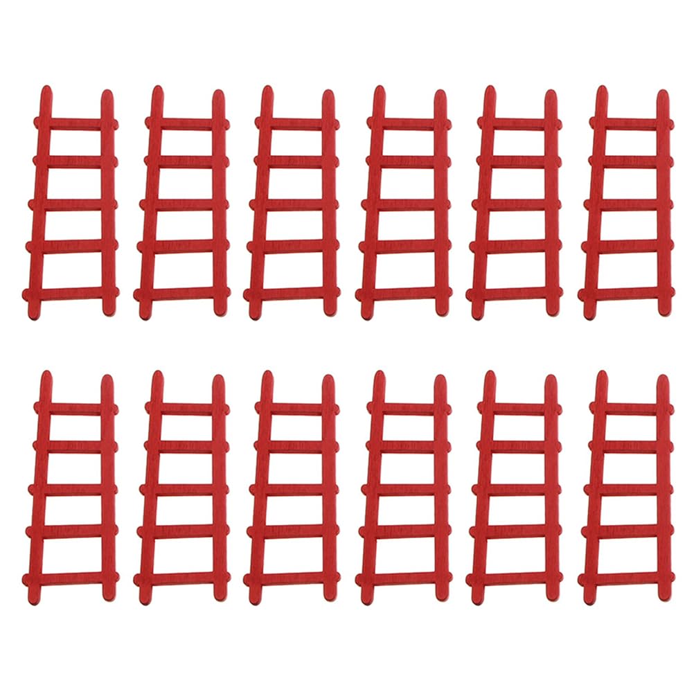 Amazon.com: BESTonZON 12pcs Mini Wooden Ladder Ladders Model Rustic ...