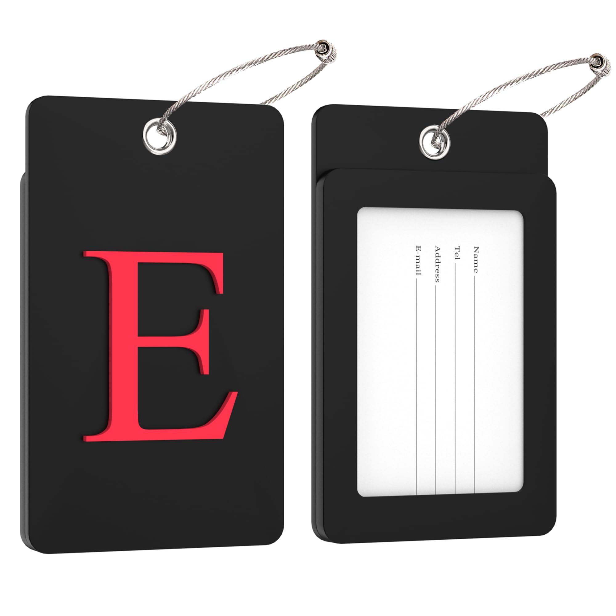 Snapklik.com : Gostwo 2 Pack Luggage Tags For Suitcases, 26 Initial ...