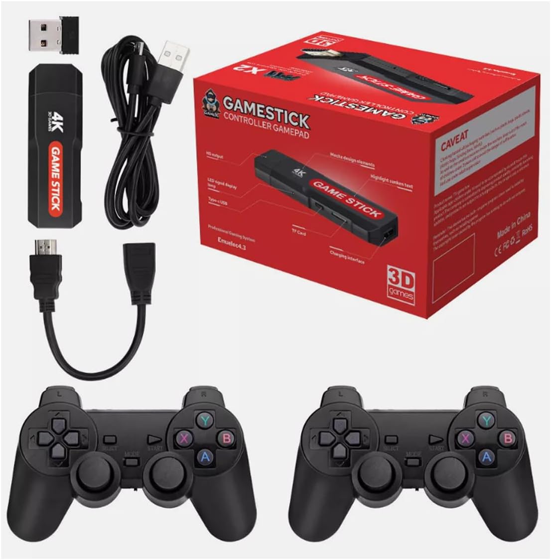Gamestick GD10 4.5 /Game stick 4k atualizado, Game pendrive, Console de Video game, Jogos Retro ...