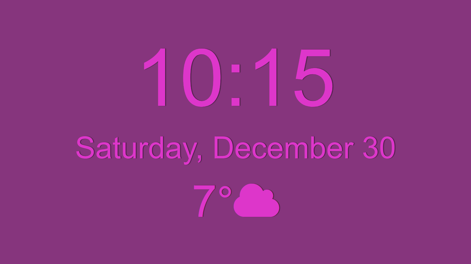 Digital Wall Clock & Weather Station - always on - App on Amazon Appstore