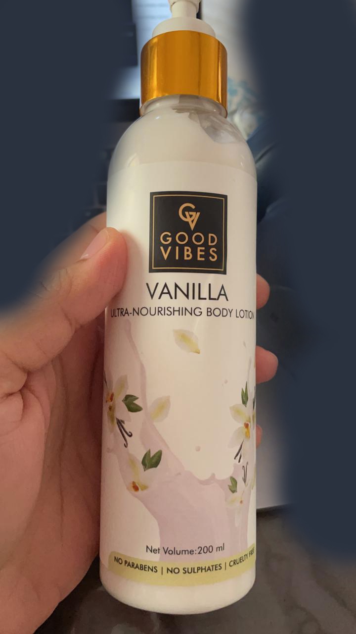 Buy Good Vibes Vanilla Ultra Nourishing Body Lotion - 200 ml - Rich in ...