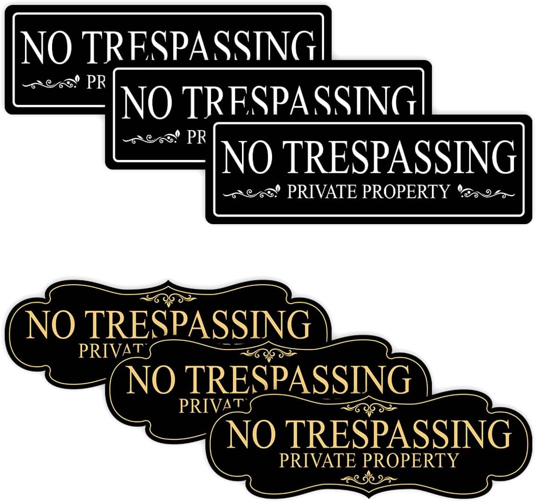Amazon.com : Private Property No Trespassing Stickers Vinyl Waterproof ...