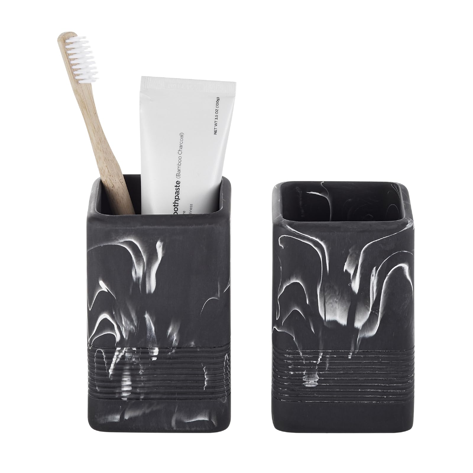 Amazon.com: INIUNIK Toothbrush Holders for Bathrooms, 2PCS Resin ...