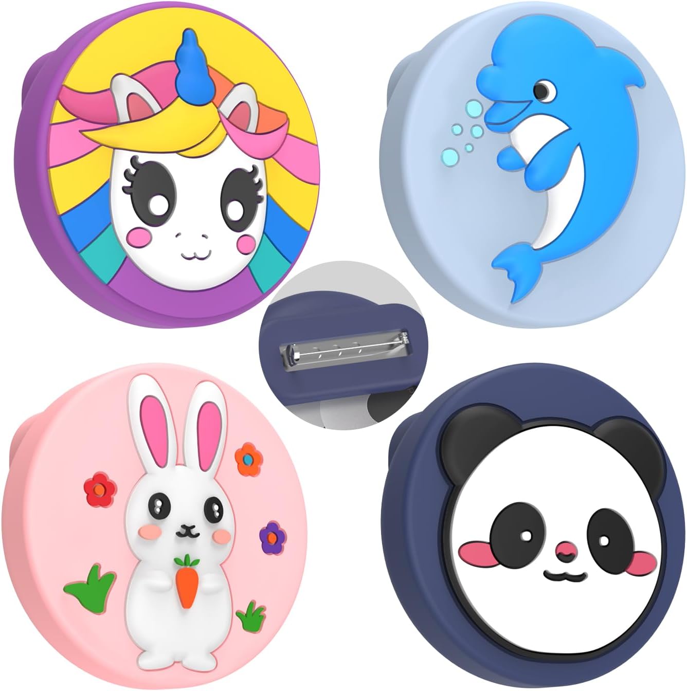 Amazon.com: Airtag Holder for Kids - (4 Pack) Soft Silicone Hidden ...