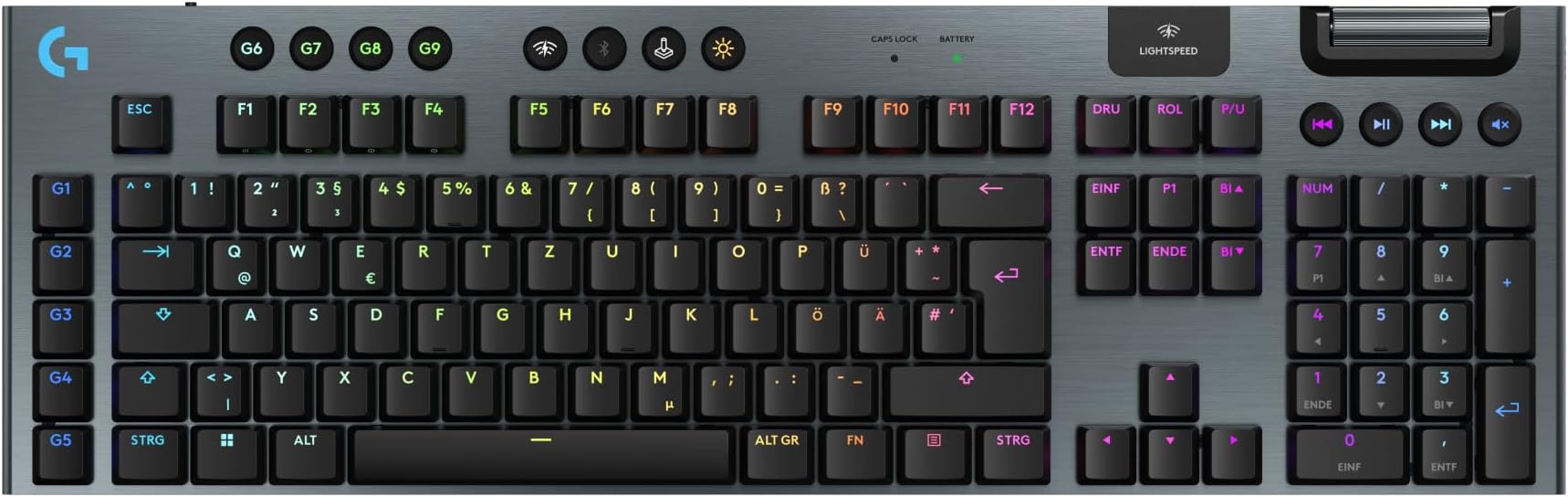 Logitech G815 mechanische Gaming-Tastatur, Taktiler GL-Tasten-Switch ...