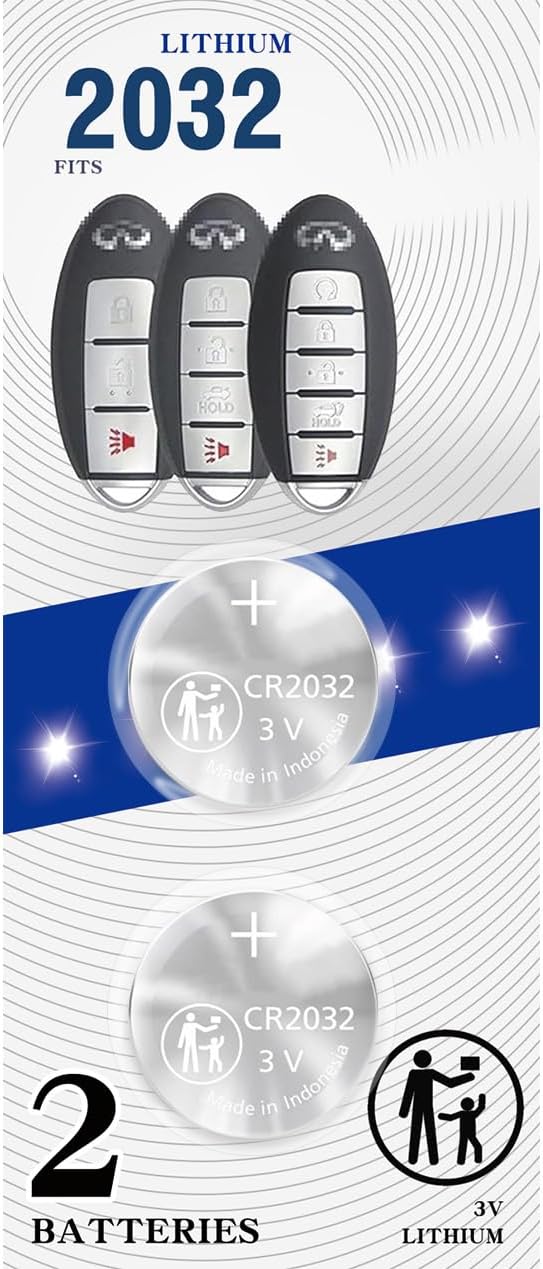 Amazon.com: (2 PACK) CR2032 2032 Replacement Battery Smart Remote Key ...