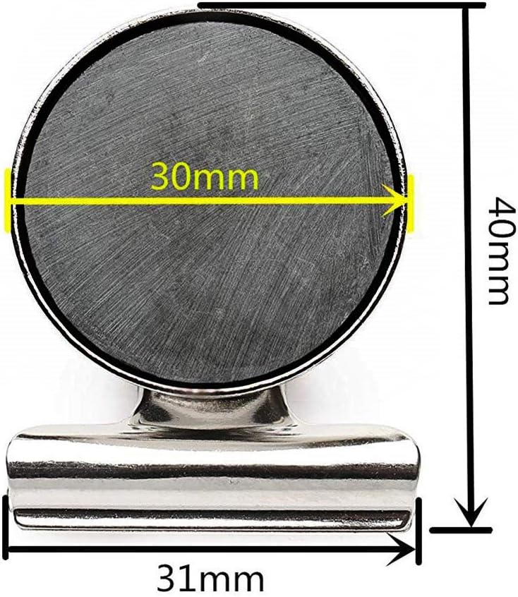 24 Pack Strong Magnetic Clips, Fridge Magnets, Scratch-Free Fridge ...