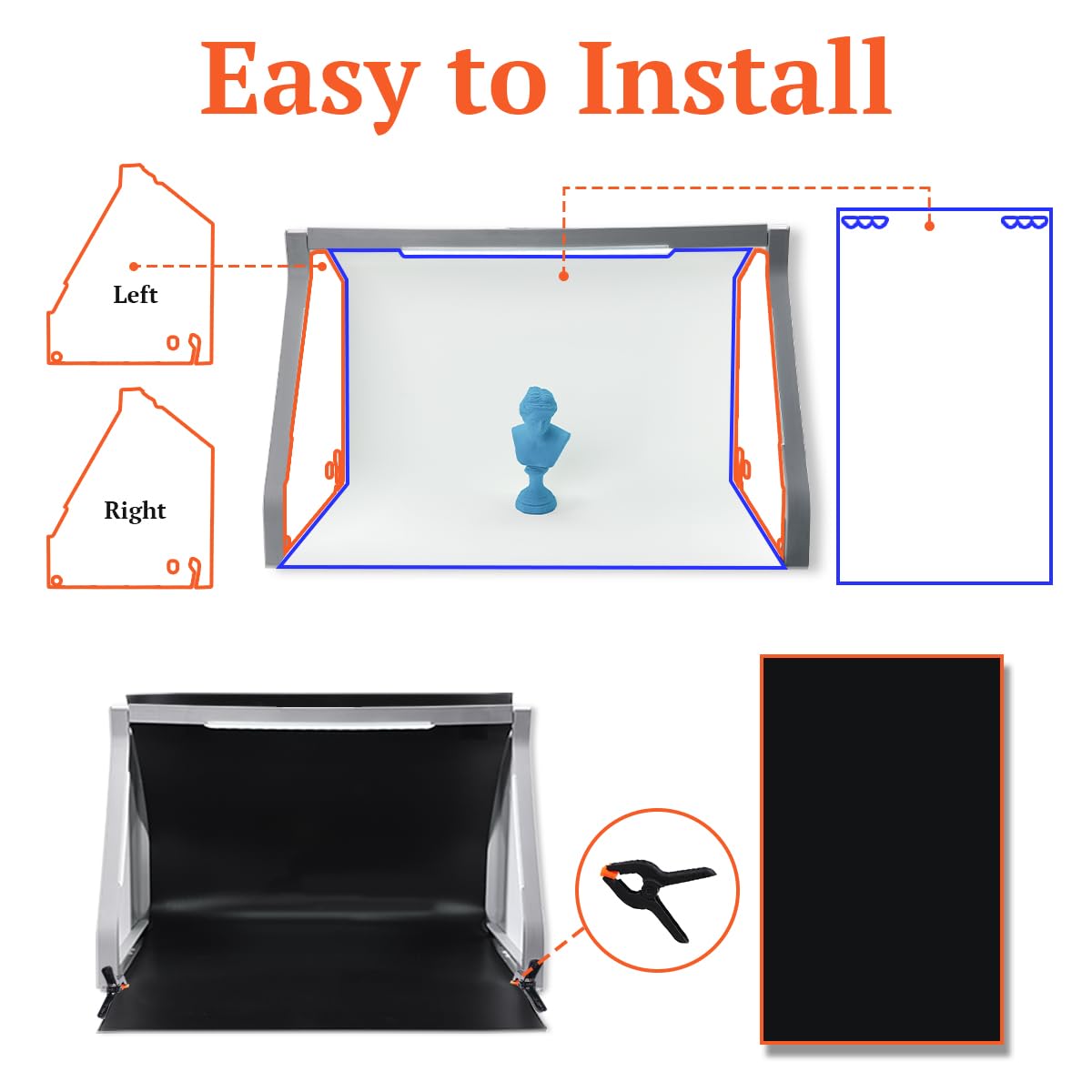 Mini Airbrush Spray Booth Portable Hobby Airbrush Booth Paint Booth ...