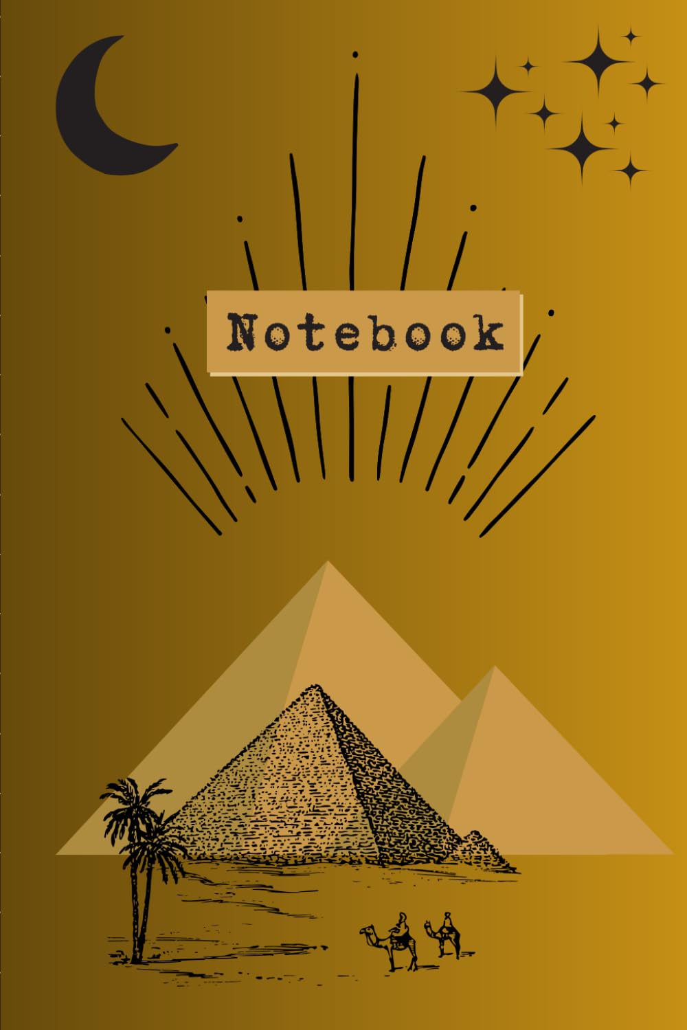 Notebook: Egyptian Journal, Pyramid of Giza, Antient Egypt Themed Diary ...