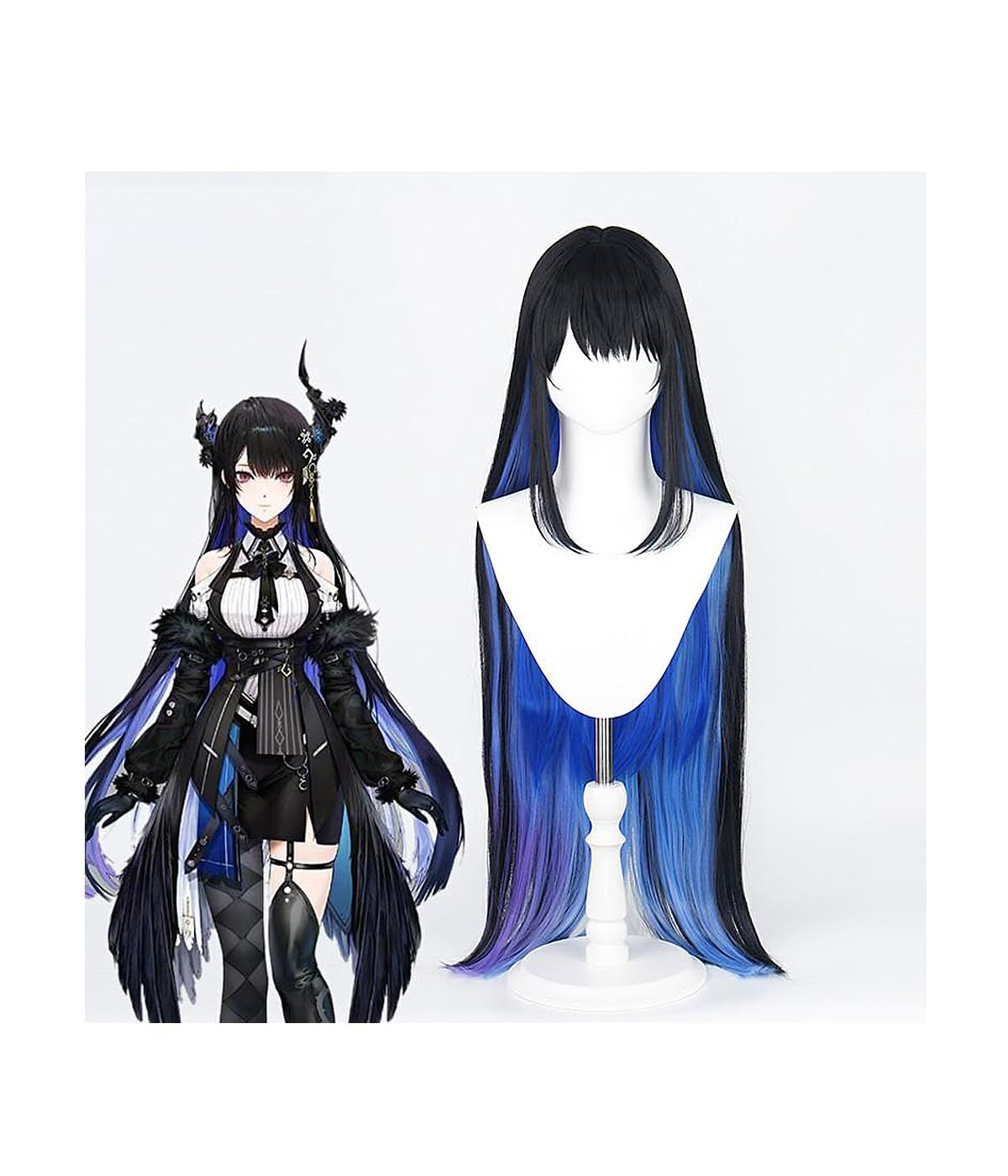 Amazon.com : Mudson hololivehololive Nerissa Ravencroft Cosplay. Wig ...