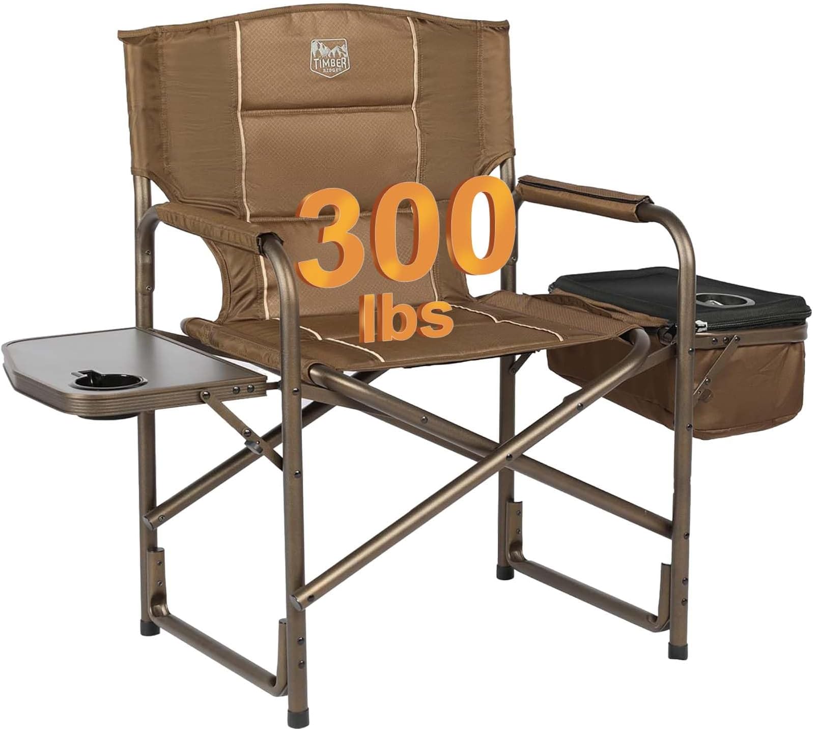 Amazon.com : TIMBER RIDGE Folding Camping Chair with Cooler Bag ...