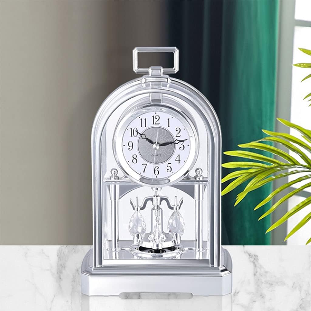 Amazon.com: Mantel Clocks for Living Room with Rotating Pendulum ...
