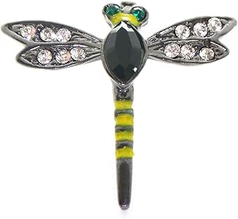 Amazon | [サクセサリー] successory 日本製 スワロフスキー ピンバッジ ブローチ トンボ とんぼ (オニヤンマ ...