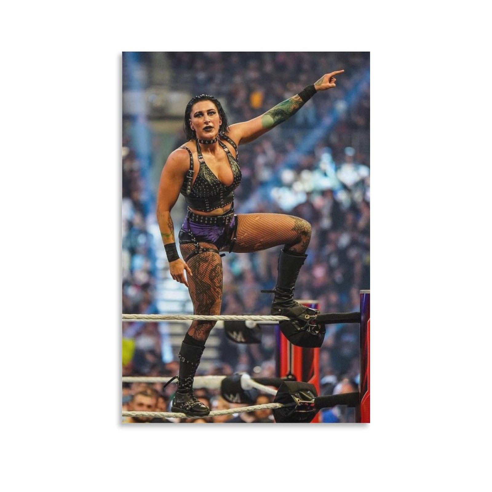 Amazon.com: ZHENGUO Wrestler Rhea Ripley Art Poster Wall Art Poster ...