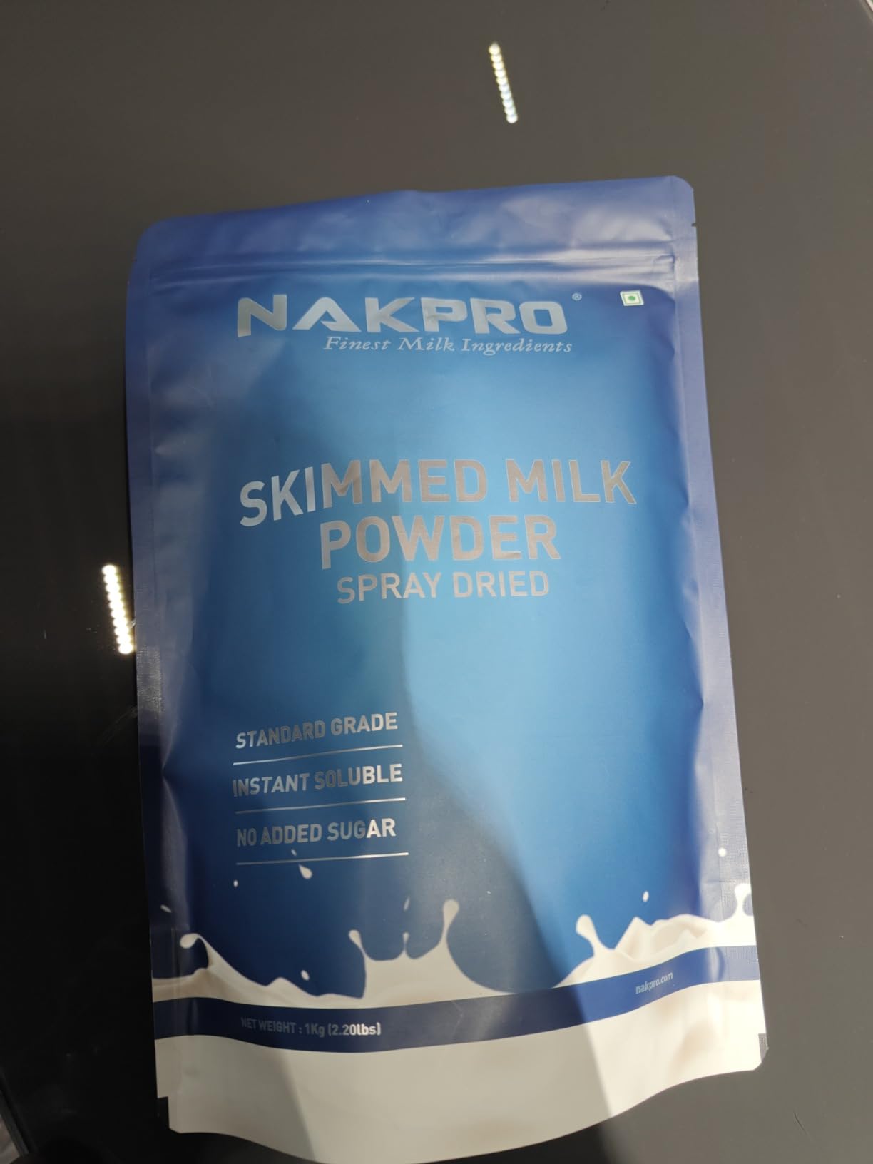 NAKPRO Skimmed Milk Powder, 1kg | Derived from Cow Milk, 100% Pure ...