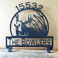 Amazon.com : Mail Box Topper Buck and Doe with Custom Name (C18) : Yard ...