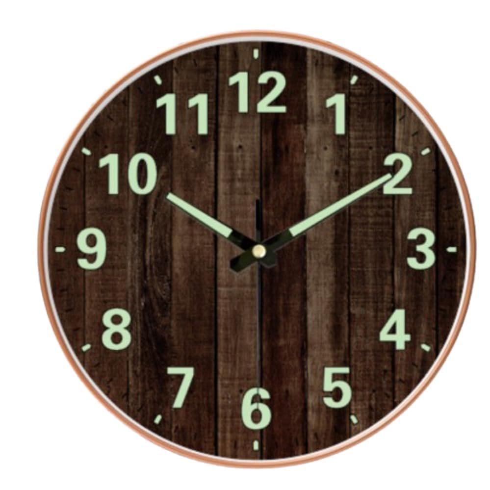 Buy ZEPOLI - Radium Digital Wall Clock 12-Inch Analog Stylish Silent ...