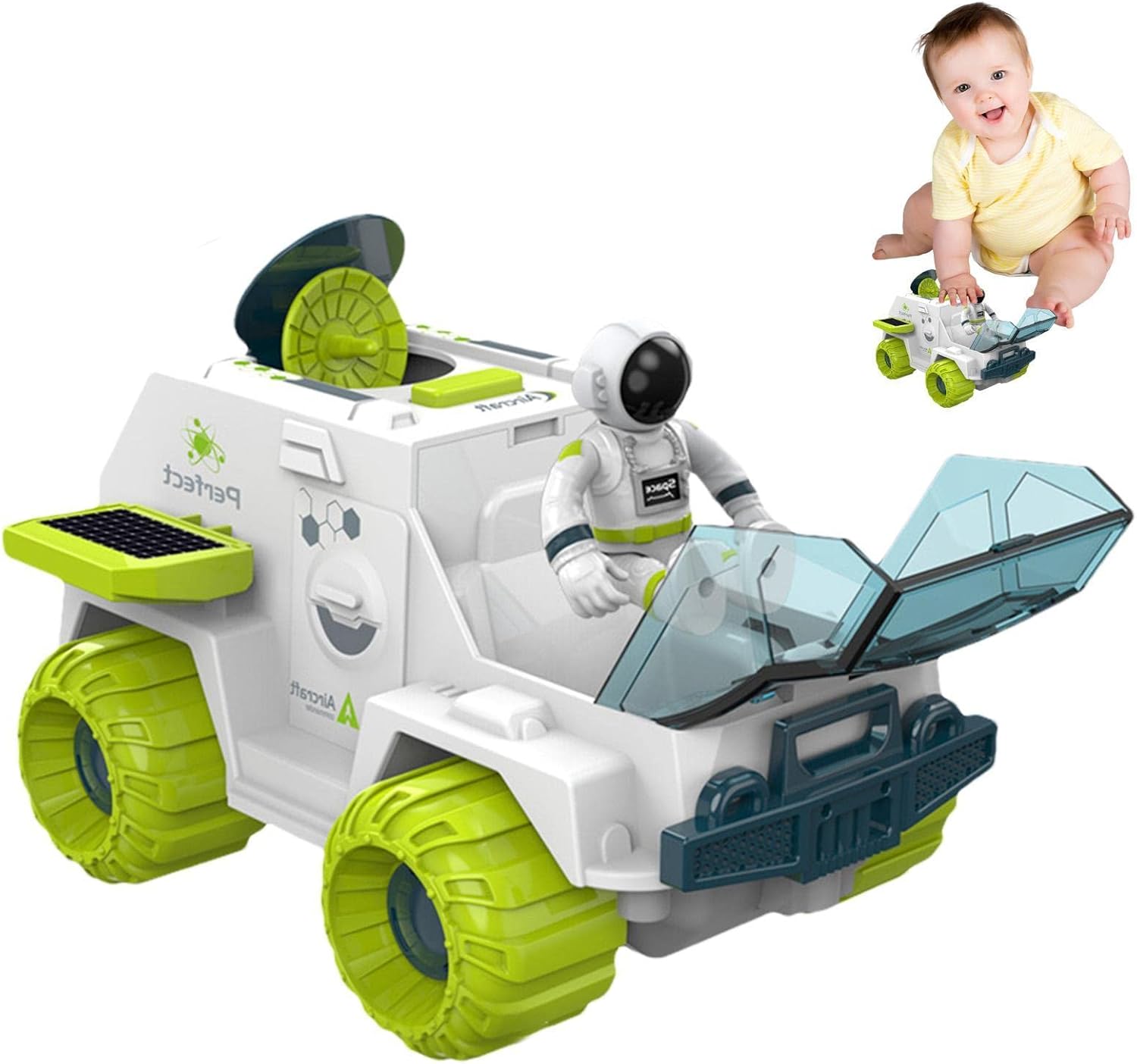 Amazon.com: Gecorid Spaceship Toy,Sound and Light Astronaut Toys ...