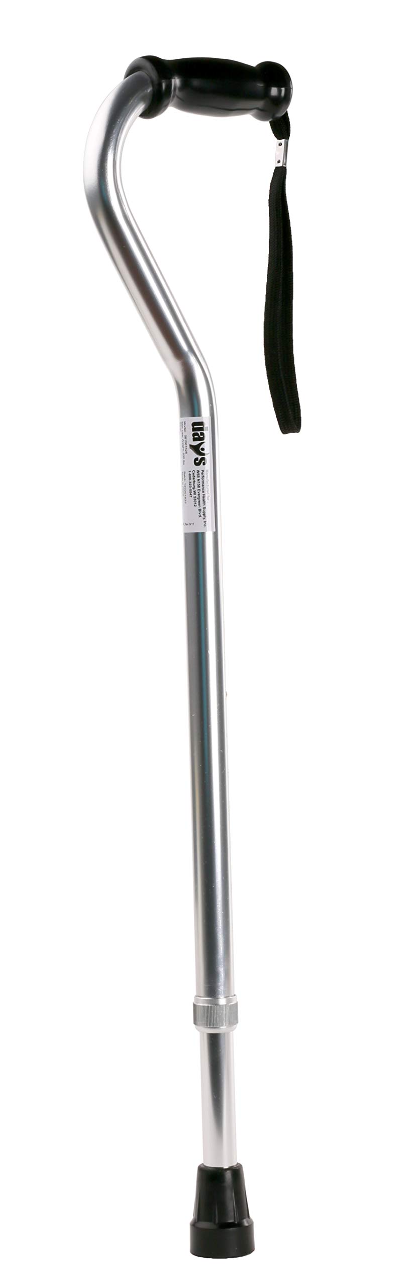 Days Standard Bariatric Offset Cane Bariatric Cane With Rubber Tip ...