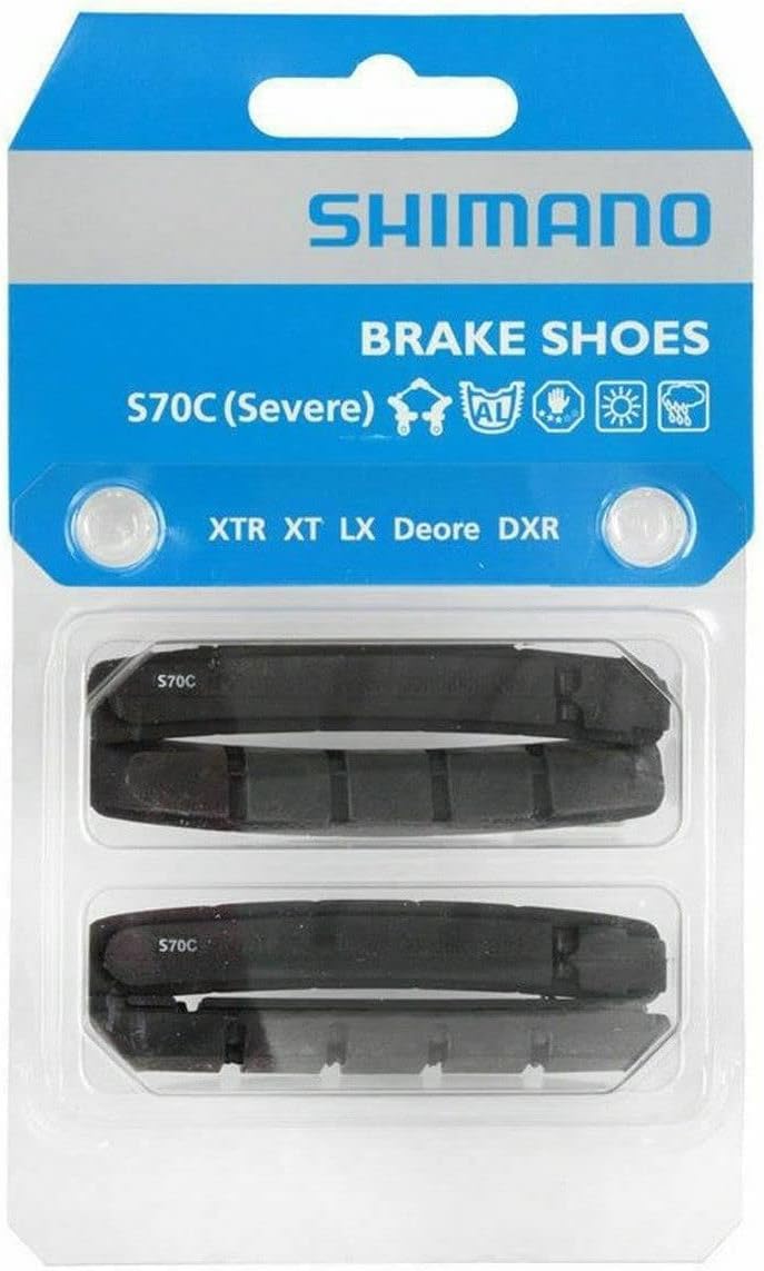 Amazon.com : SHIMANO S70C Severe Cartridge-Type Brake Shoes - 2 Pair ...