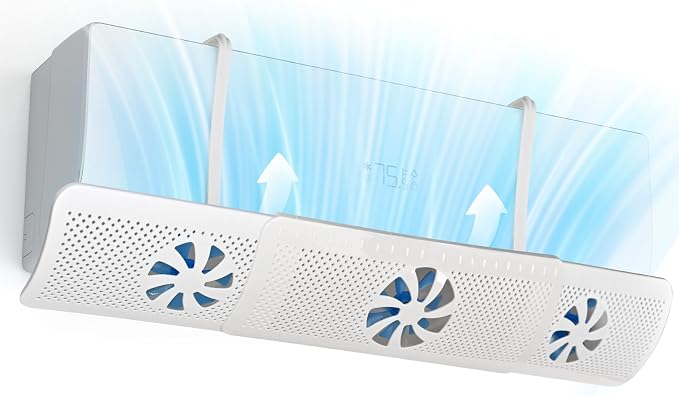 Amazon.com: Oylus Adjustable Air Conditioner Deflector - Wall-Mounted ...