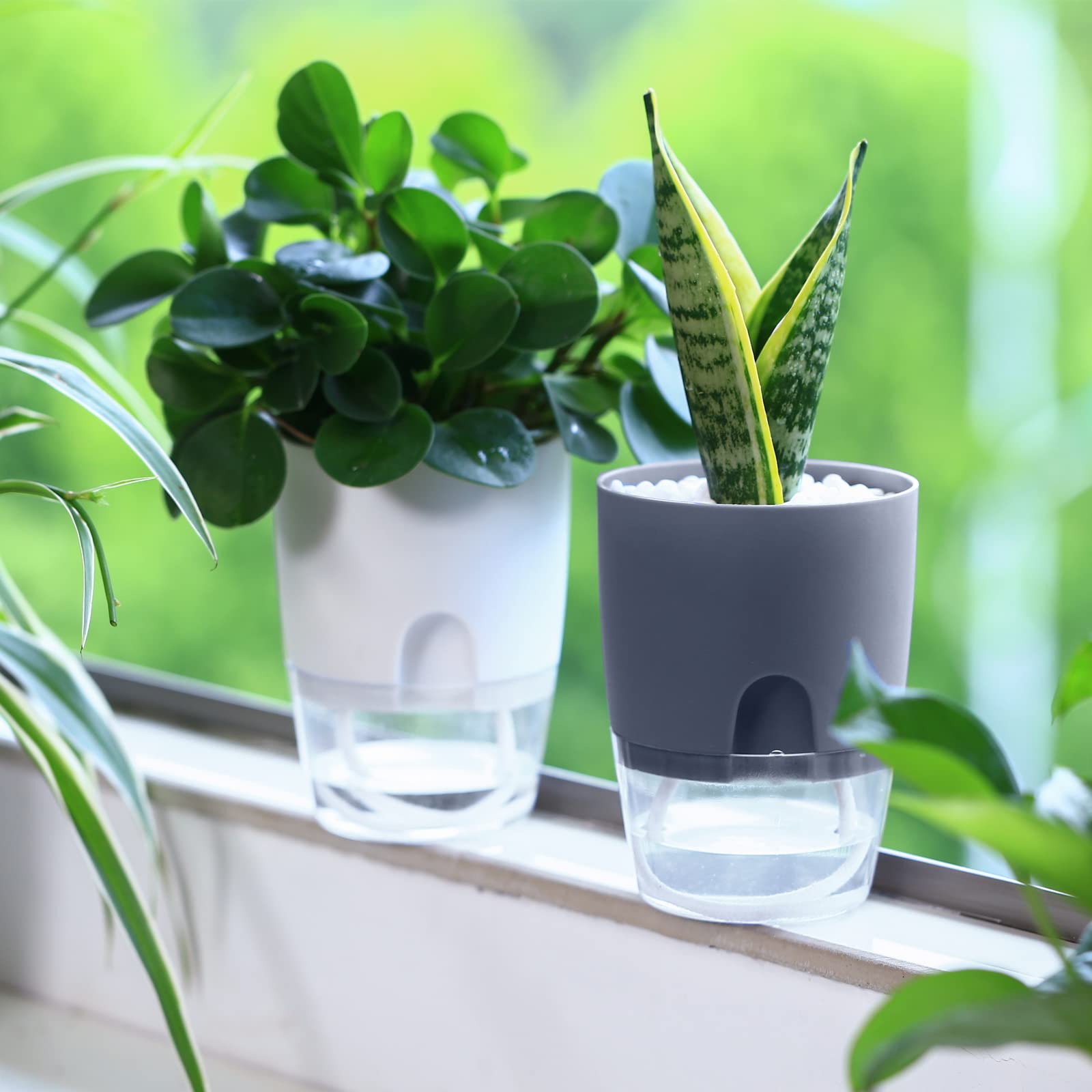 Snapklik.com : Self Watering Pots For Indoor Plants, Flower Pots ...