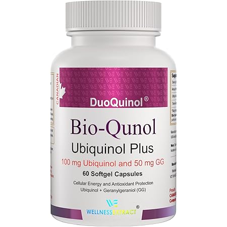 Amazon.com: WELLNESS EXTRACT Ubiquinol (CoQ10) Supplement with ...