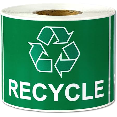300 Trash Sticker - 2 x 3 Inches Trash Sticker for Trash Can Bright Red ...