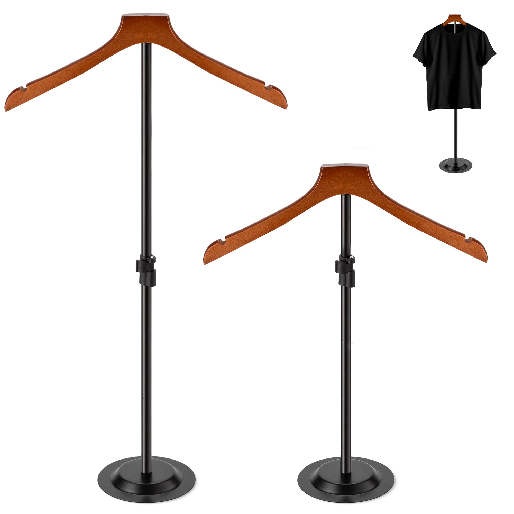 Amazon.com: OEOPIUR Shirt Display Stand,2 Pack Adjustable Height ...
