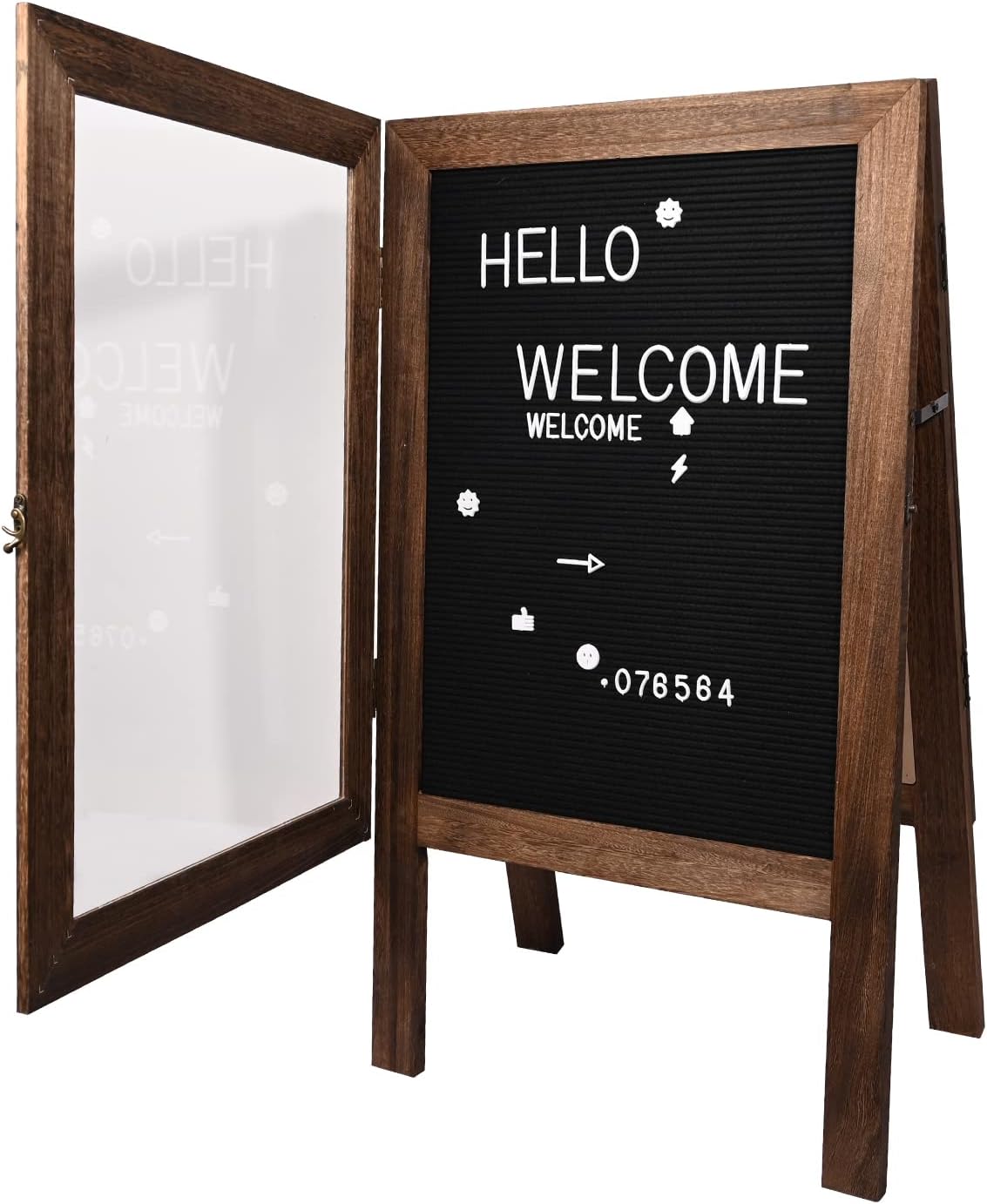 Amazon.com : AIWFL Double-Sided Display Felt Letter Board with ...
