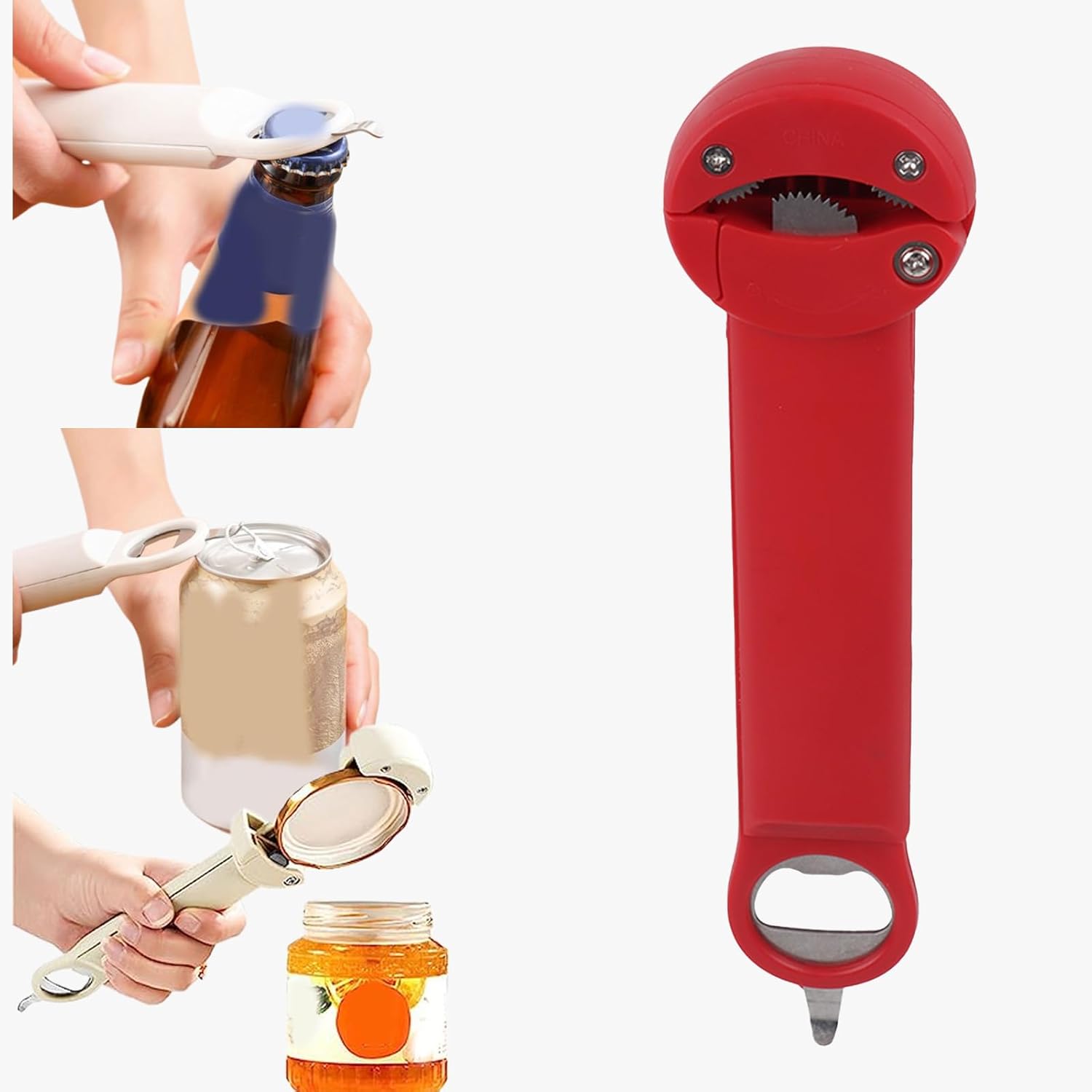 Amazon.com: 3 in 1 Stainless Steel Adjustable Cap Screwer for Weak ...