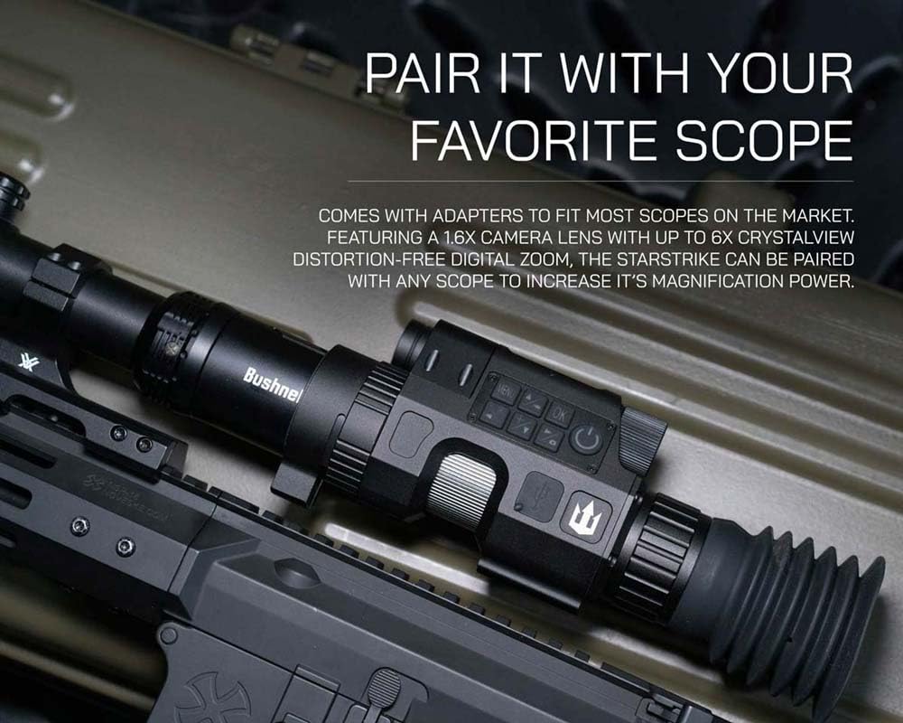 StarStrike 3-18x50 HD Night Vision Rifle Scope and Optical Attachment ...