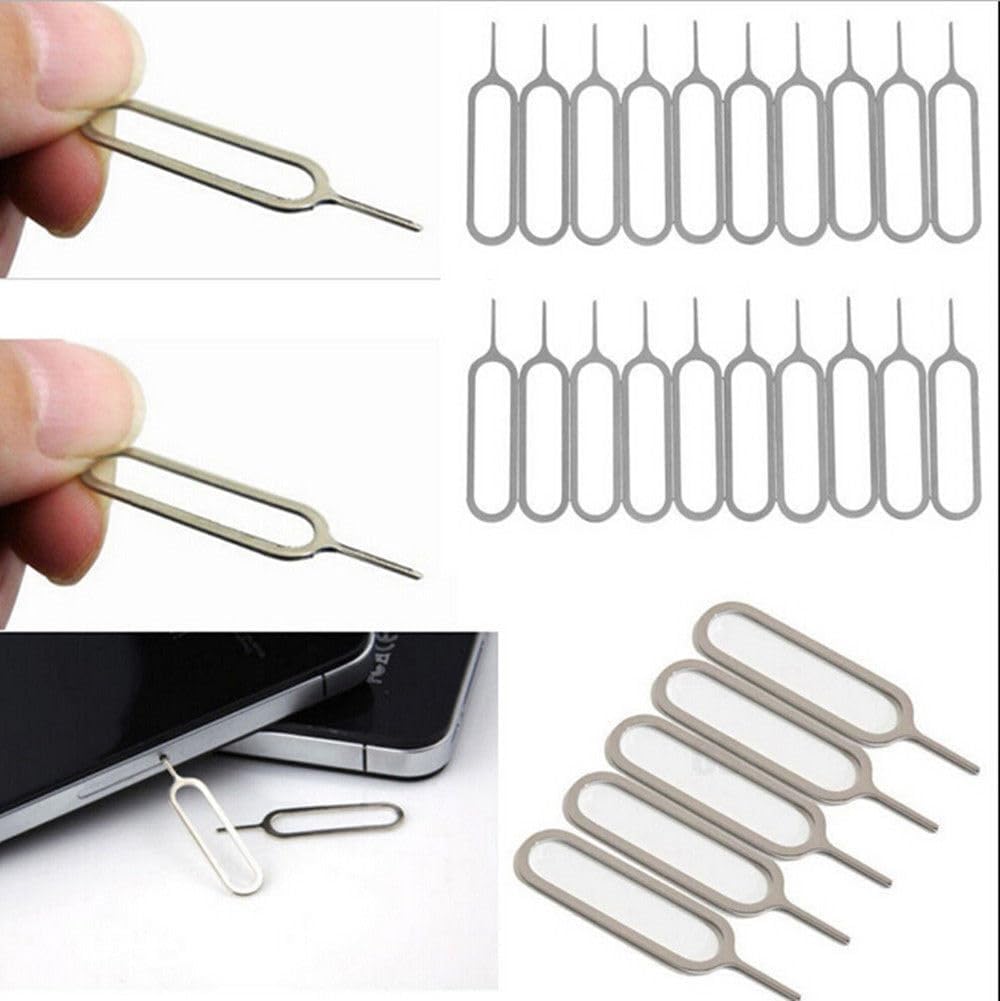 Pack of 100 Sim Card Tray Removal Tool PINS For all Type of smart ...