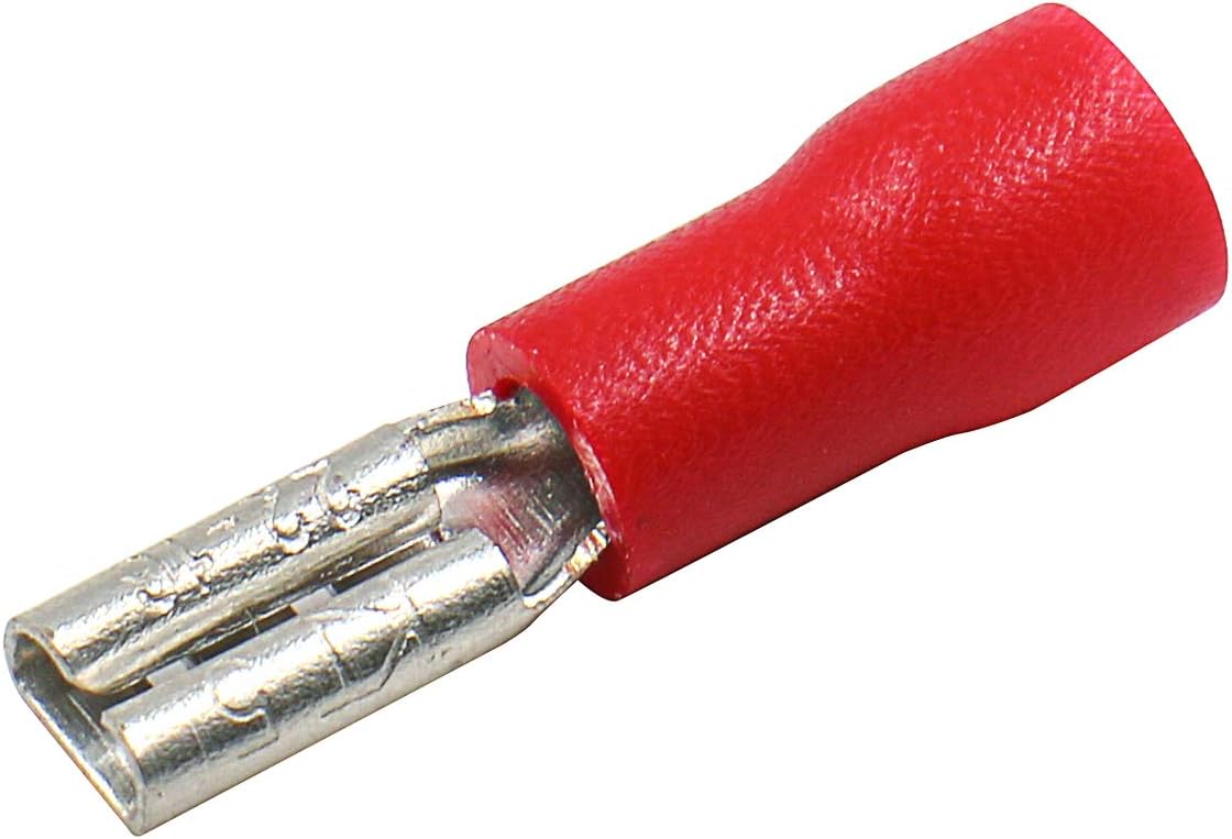 Amazon.com: uxcell 100 Pcs Gold Tone 2mm Wide Male Spade Crimp Terminal ...