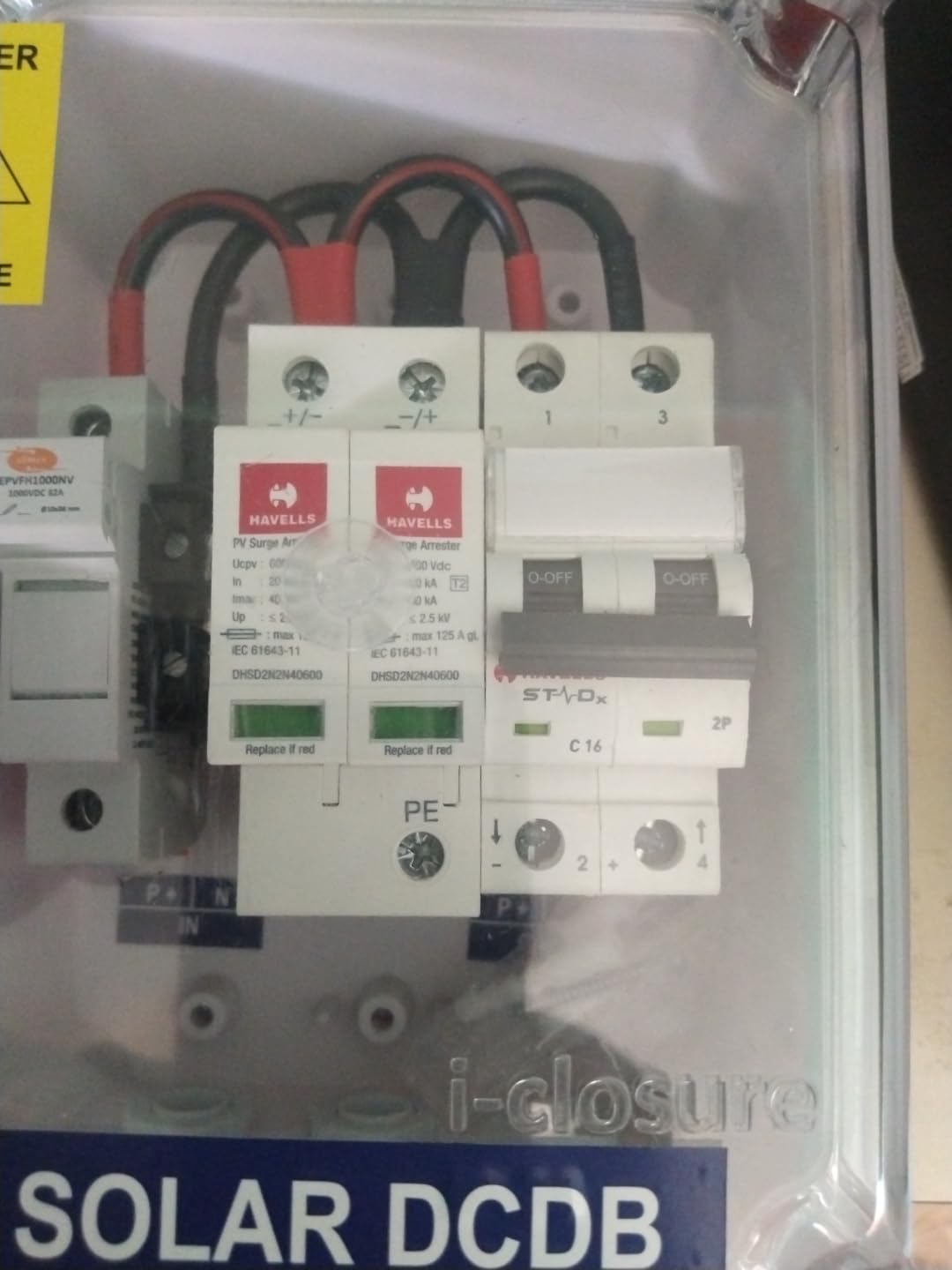 Kenbrook Solar DCDB 2 in 2 Out Inbuilt DC Fuse 20A, SPD 600V & DC MCB ...