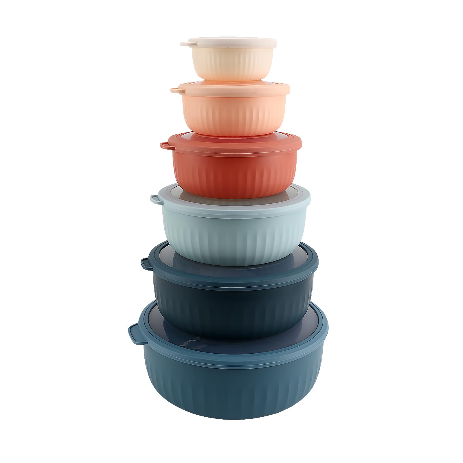 Amazon.com: COOK WITH COLOR Prep Bowls with Lids- Wide and Deep Nesting ...