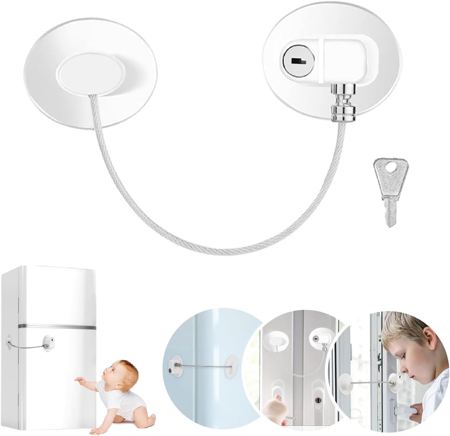 Buy SNOWIE SOFT 4Pcs Sliding Door Child Lock, Window Child Safety Locks ...