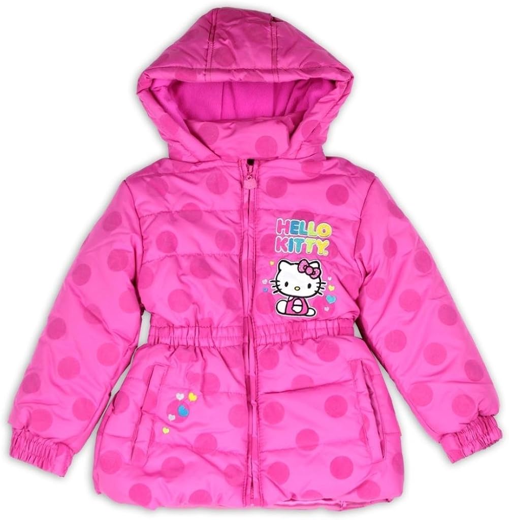 Amazon.com: HELLO KITTY Girls Winter Puffer Jacket, 6X, Pink: Clothing ...