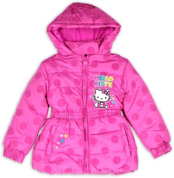 Amazon.com: HELLO KITTY Girls Winter Puffer Jacket, 6X, Pink: Clothing