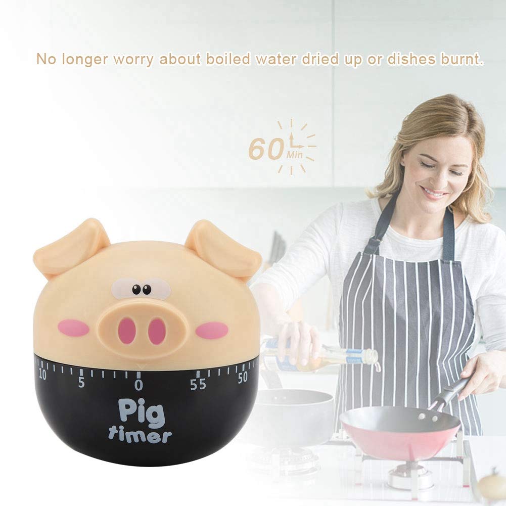 Snapklik.com : HAOHIZE Cute Cartoon Pig Kitchen Timer Mechanical Timers Counters For Cooking ...
