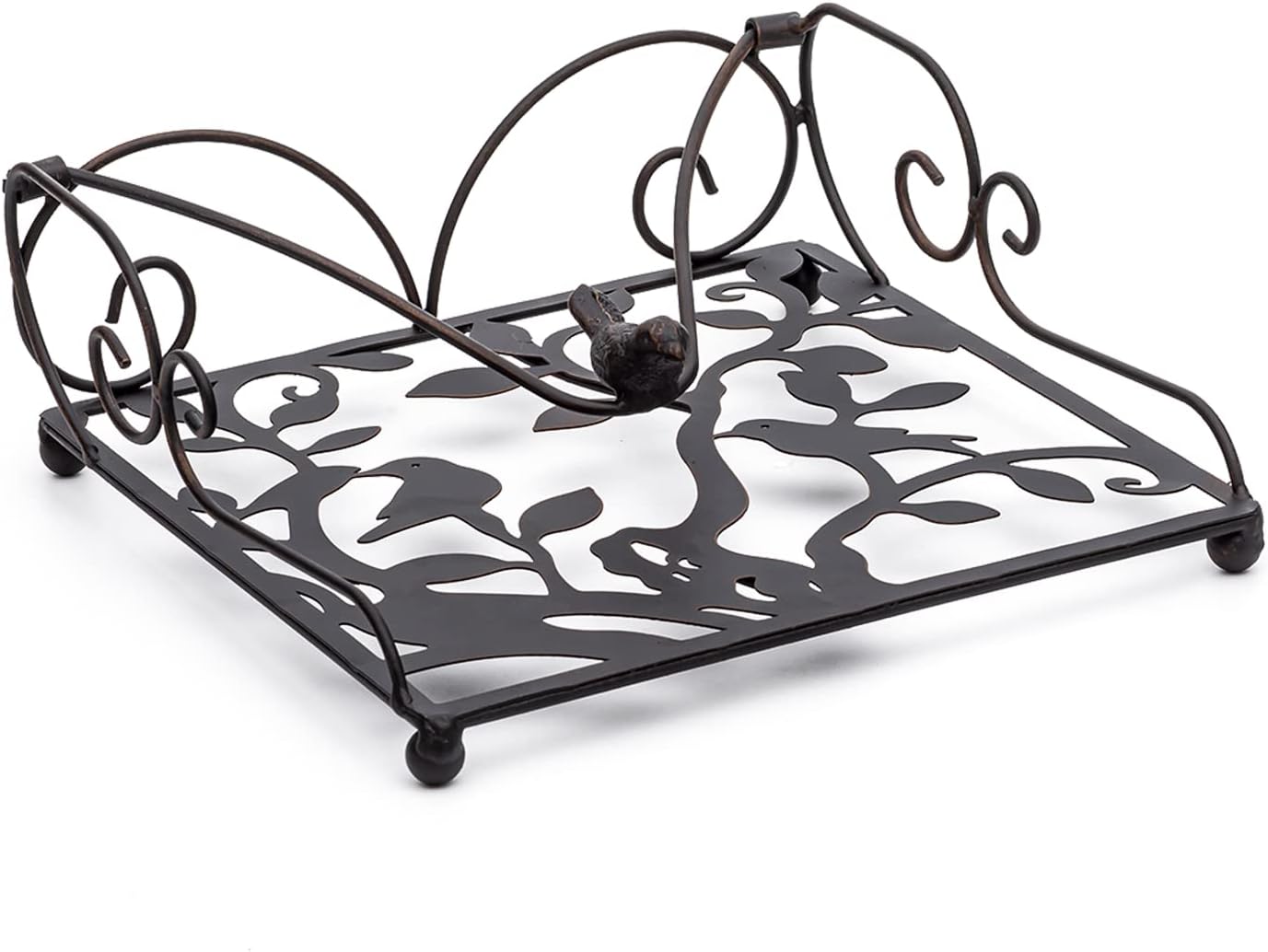 Amazon.com: Iron Rustic Napkin Holder for Table – Flat Napkin Holder ...