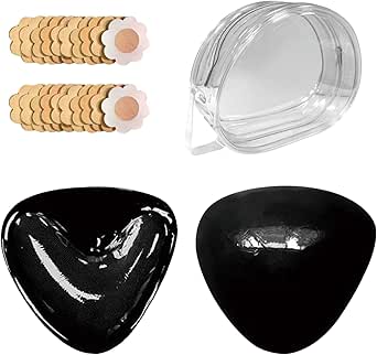 Snovvy Sticky Bra Inserts,Double-Sided Sticky Bra Inserts,Bra Pads for ...