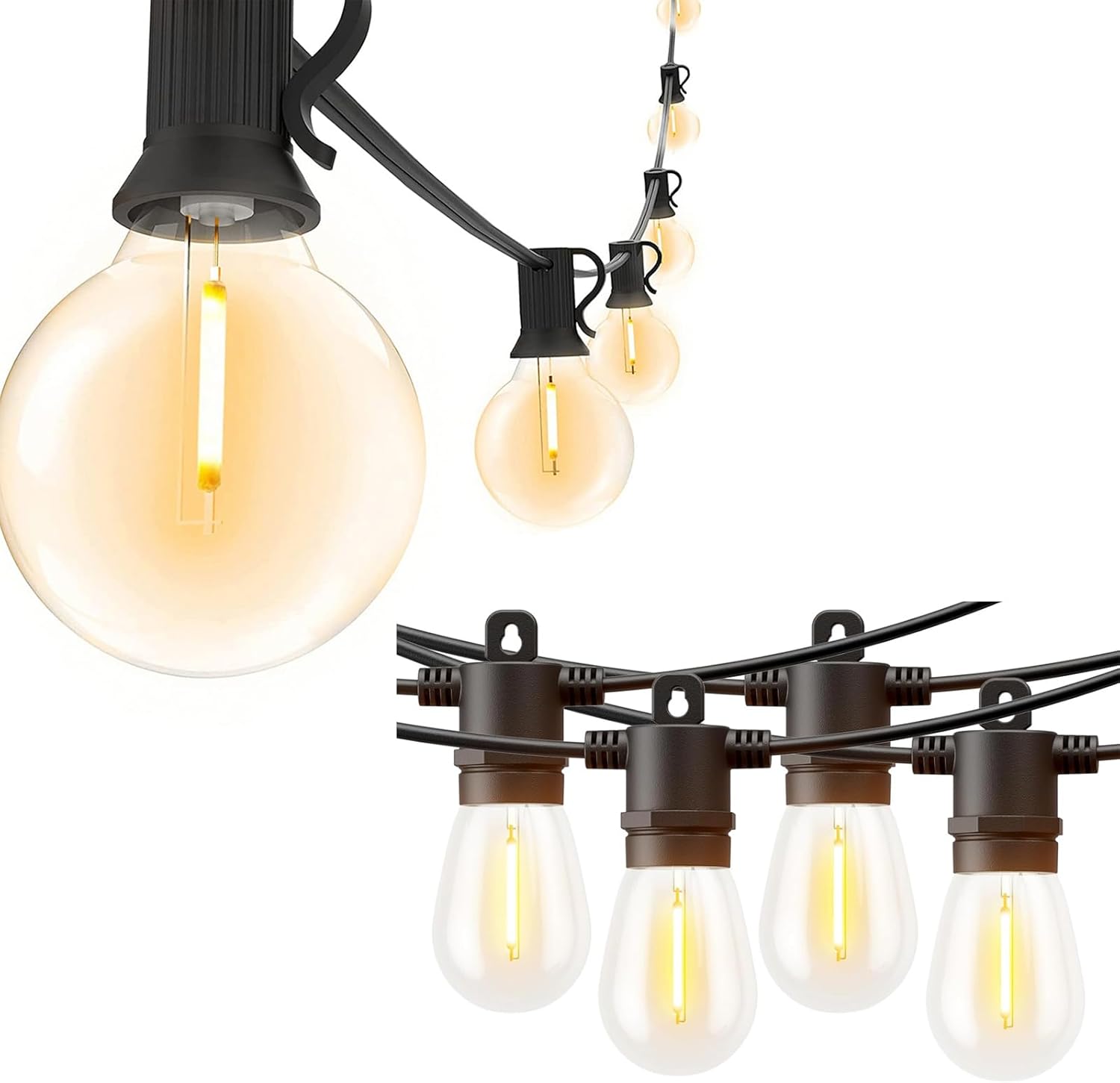 Svater Outdoor String Lights 500 FT, Patio Lights for Outside with ...